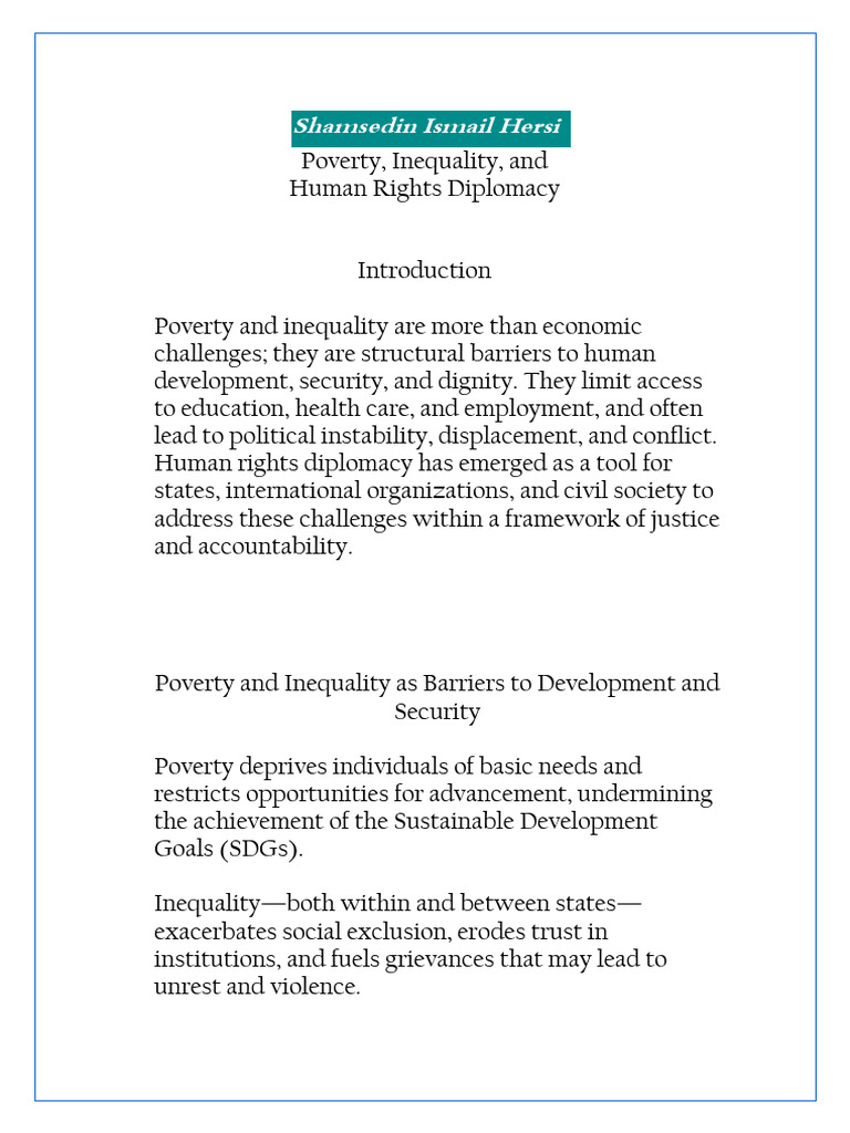 Shamsedin Ismail Hersi Summarise Lecture | PDF | Human Rights ...