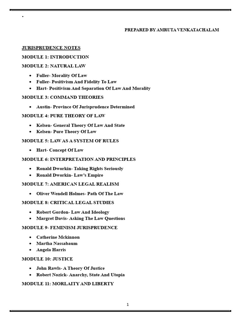 Final Juris Notes | PDF | Jurisprudence | Positivism
