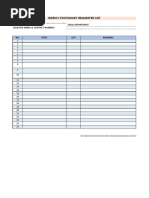 Office Stationery Request Form | PDF