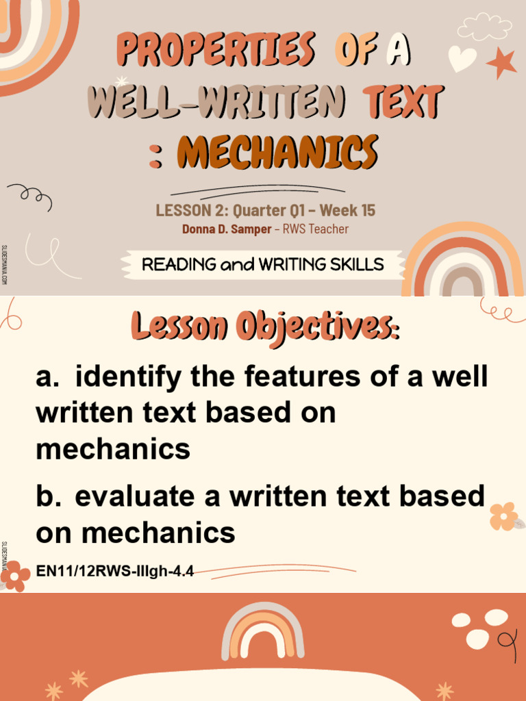 Mechanics of Well-Written Texts | PDF | Grammatical Number | Subject ...