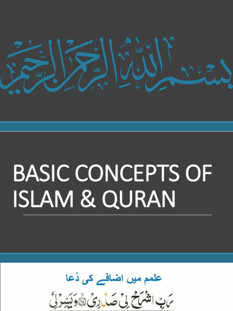 Basic Concepts of Islam & Quran | PDF | Prophets And Messengers In ...