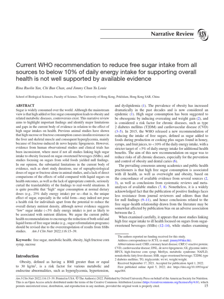Nqac 084 | PDF | Fructose | Cardiovascular Diseases