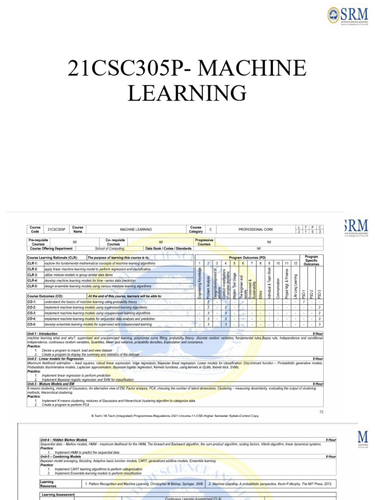 Unit-1 - Session 1 - Supervised & Unsupervised | PDF | Machine Learning | Statistical Classification