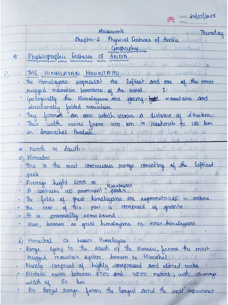 Physiographic Features of India | PDF