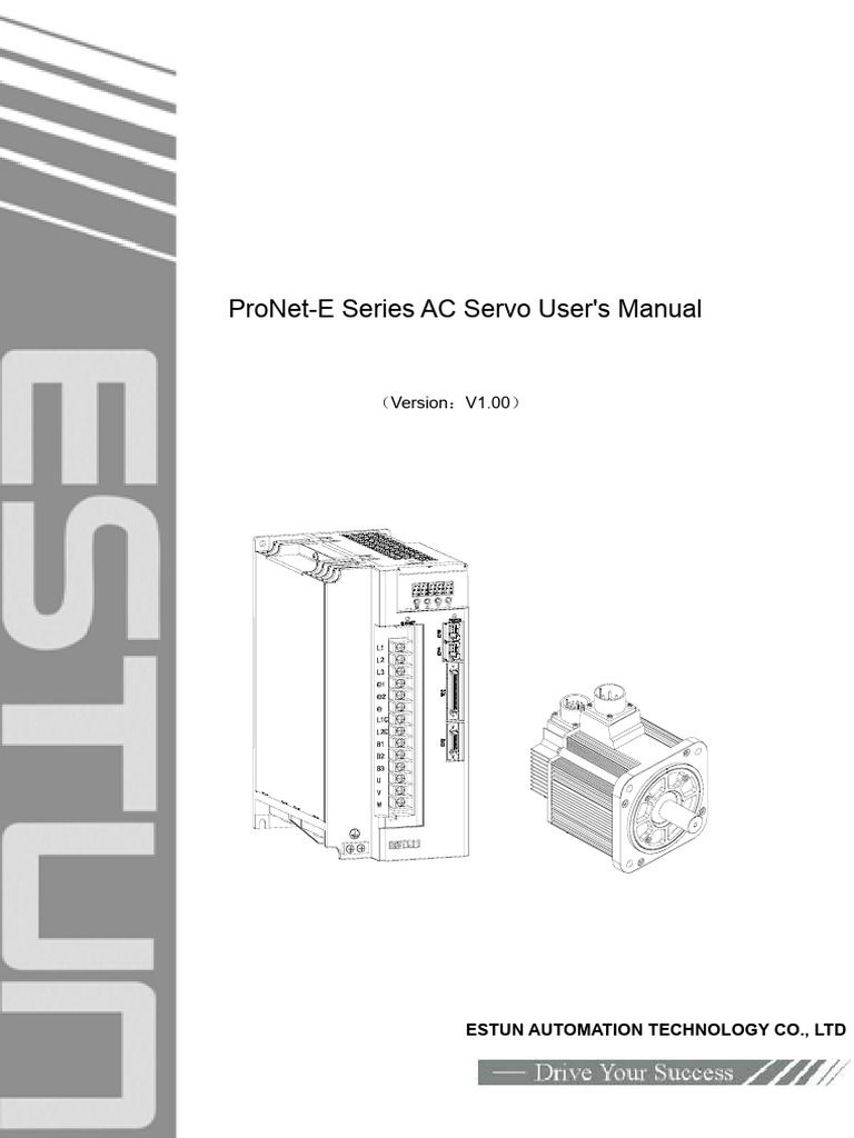 ProNet-E Series AC Servo Manual | PDF | Power Supply | Manufactured Goods