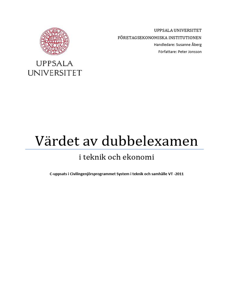 C-Uppsats Civilinj Tekoek | PDF