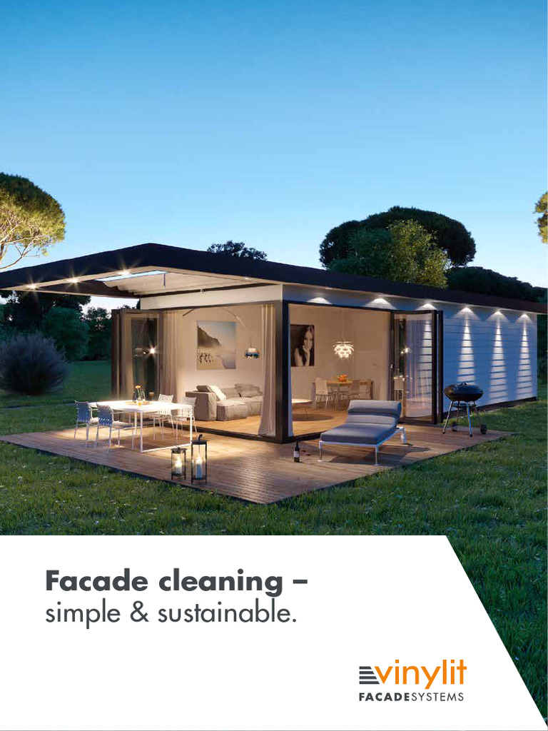 Sustainable Vinylit Facade Cleaning Guide | PDF | Water | Materials