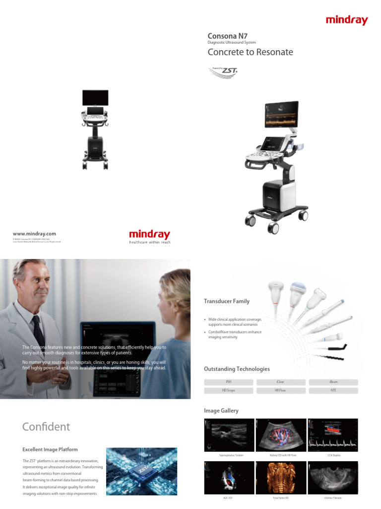 Mindray Consona N7 Ultrasound Overview | PDF | Medical Ultrasound ...