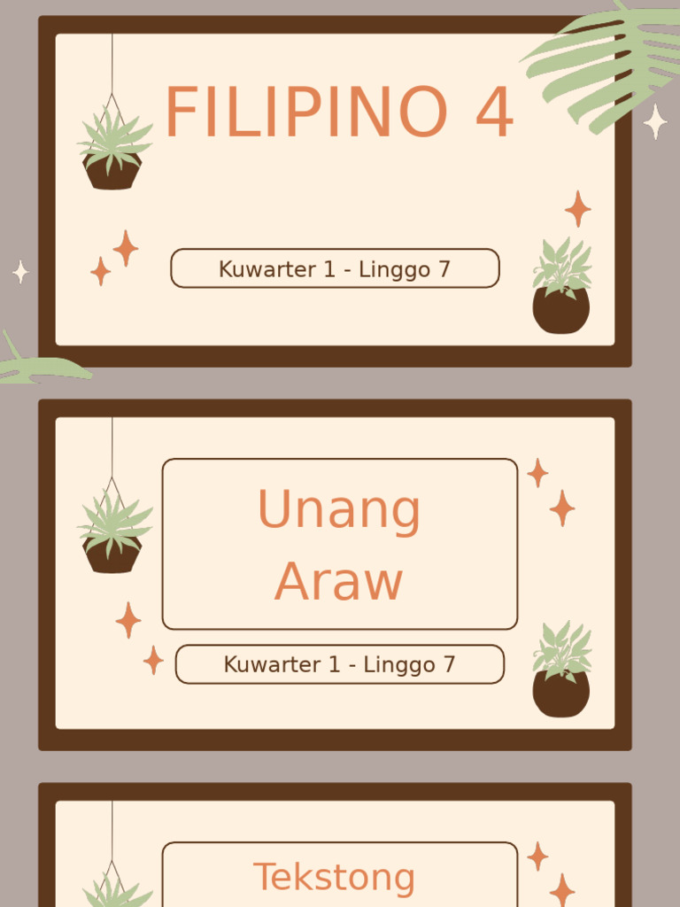 Fil4 - Q1 - Week 7 - Tekstong Impormatibo NG Aklat | PDF