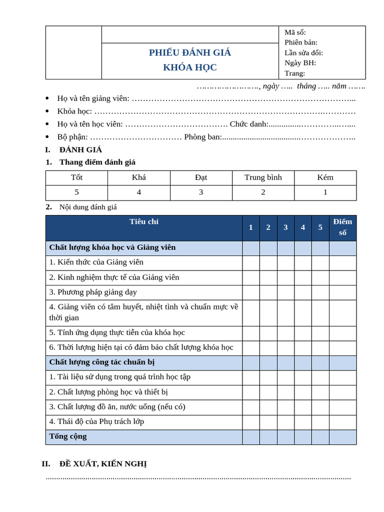 BM-NS07-QT02.2-Phieu Danh Gia Ket Qua Khoa Hoc | PDF