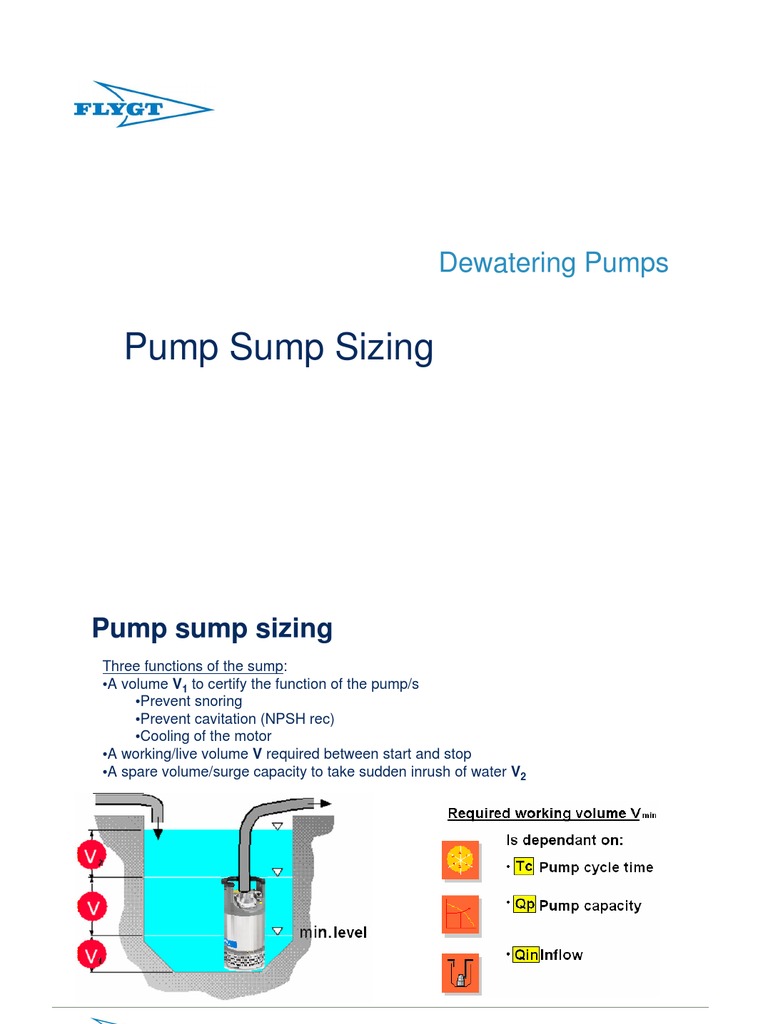Sump Sizing