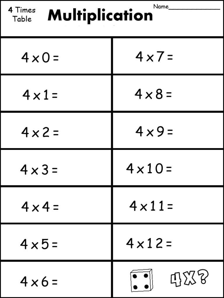 Multiplication 1 Digit 4s W2 8vxddp Unlocked | PDF