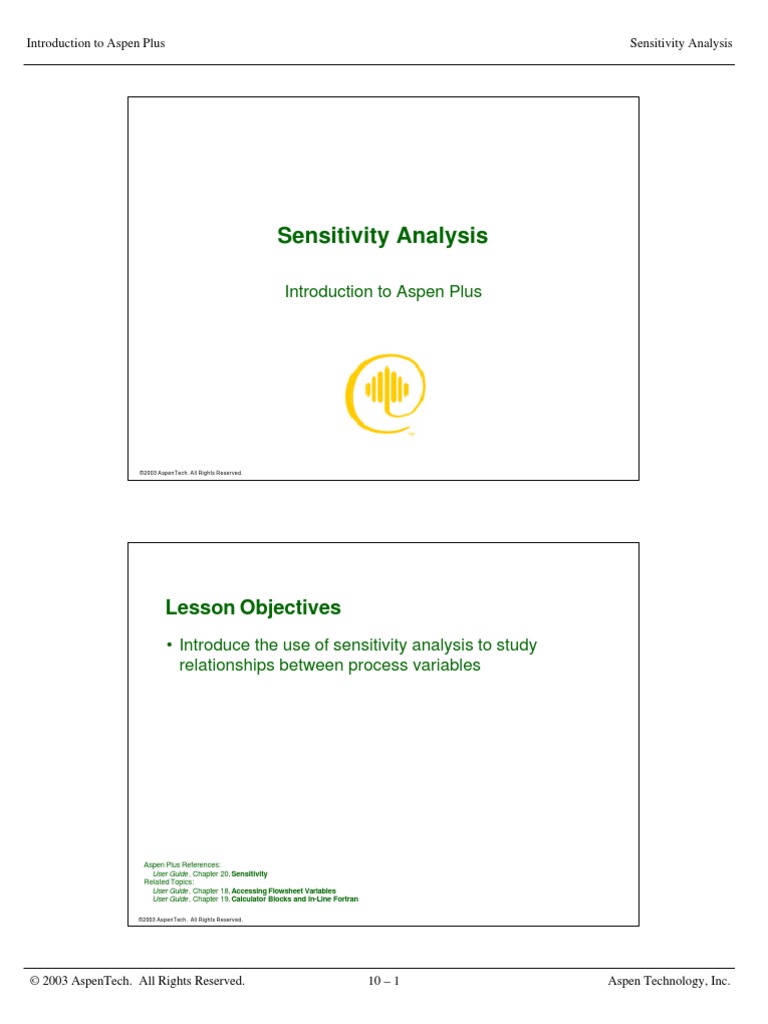 Sensitivity | PDF | Sensitivity Analysis | Analysis