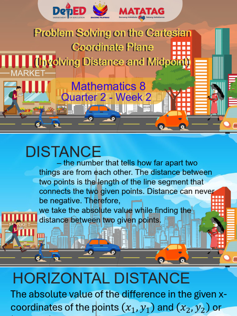 Cartesian Plane Distance & Midpoint | PDF