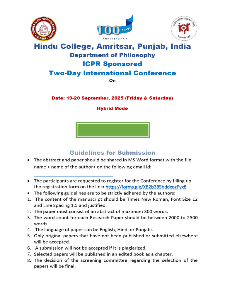 ICPR Conference 2025 | PDF