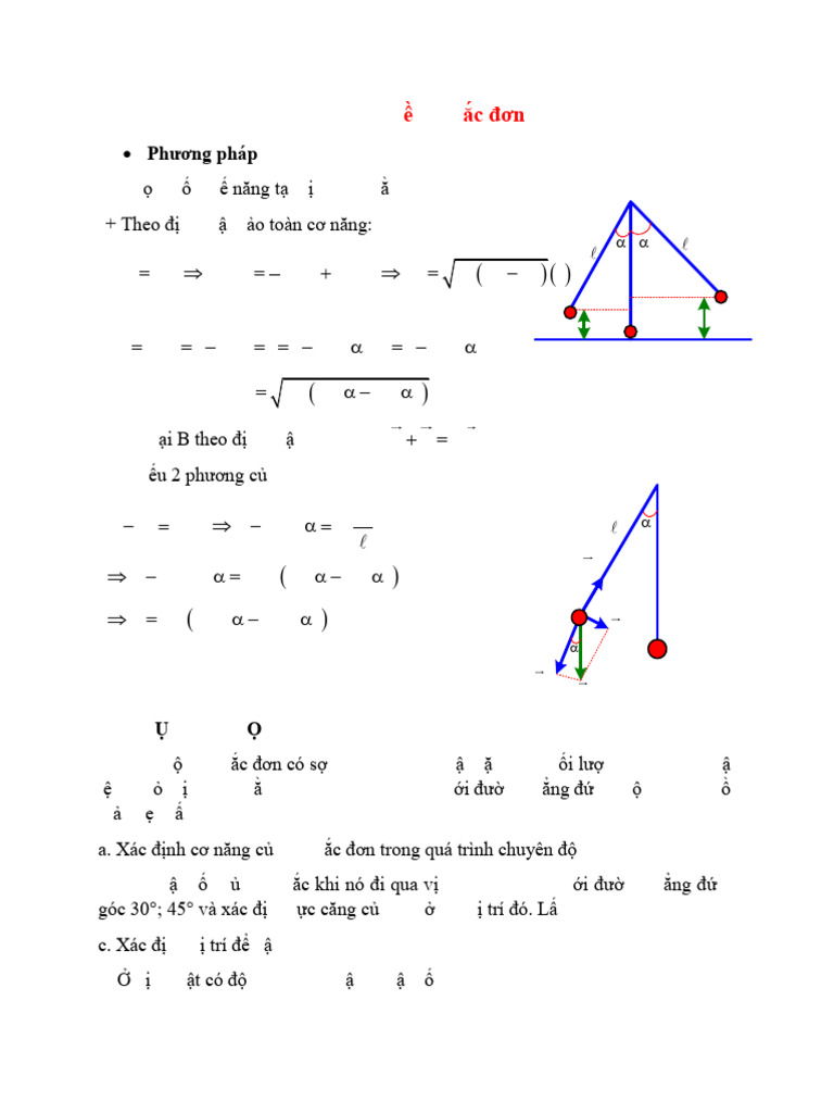 Phuong Phap Giai Va Bai Tap Ve Bai Toan Ve Con Lac Don Co Loi Giai ...