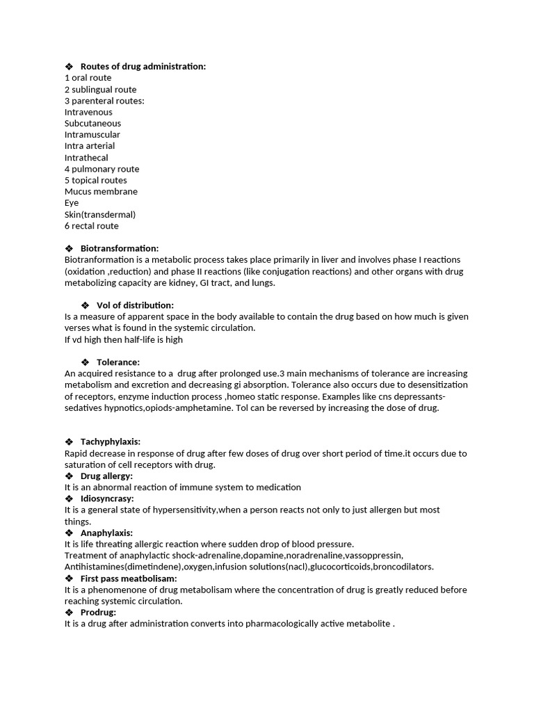 Routes of Drug Administration | PDF | Drug Metabolism | Allergy