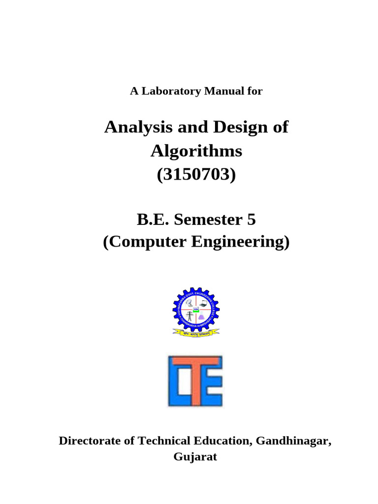 3150703-Analysis and Design of Algorithms | PDF | Time Complexity | Function (Mathematics)