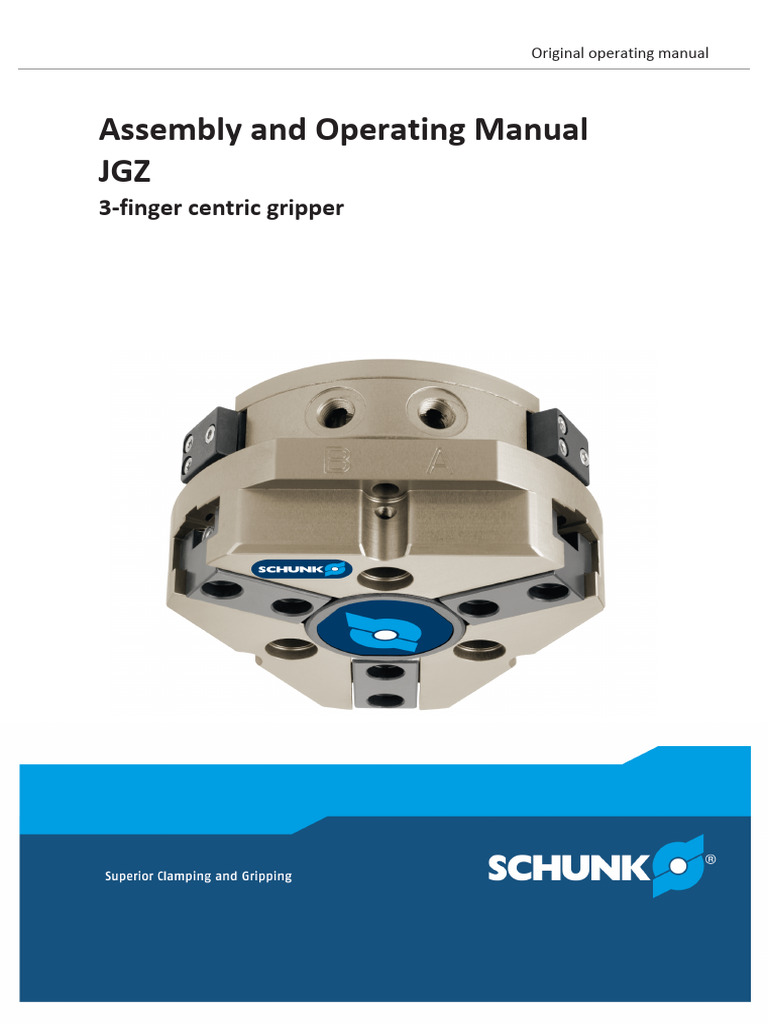 JGZ 3-Finger Gripper Manual | PDF | Personal Protective Equipment | Safety