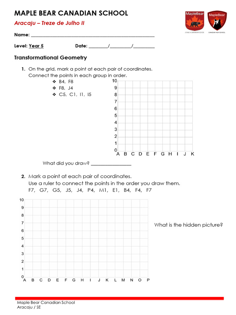 Unit 7 - Evaluated Activity Transformational Geometry | PDF