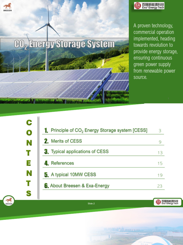 CO2 Energy Storage System Overview | PDF | Energy Storage | Solar Power