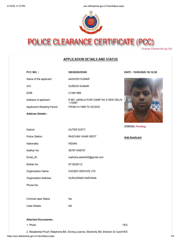 Required Agency Letter for PCC | PDF | Identity Document | Applications ...