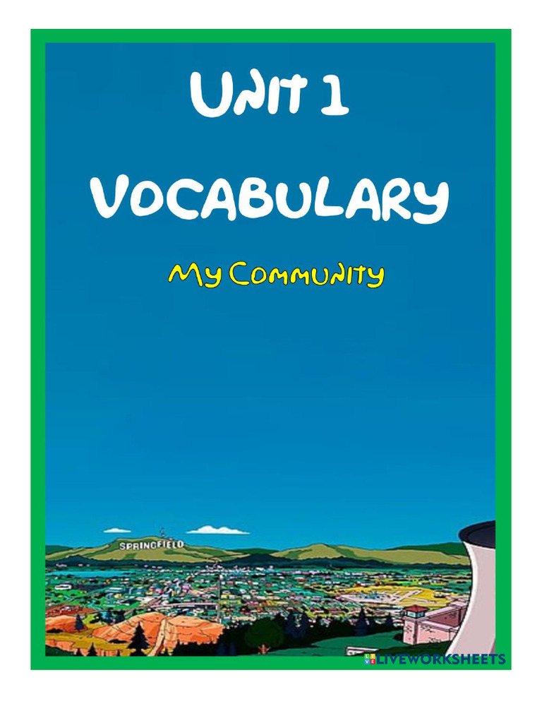 Unit 1 Vocabulary | PDF