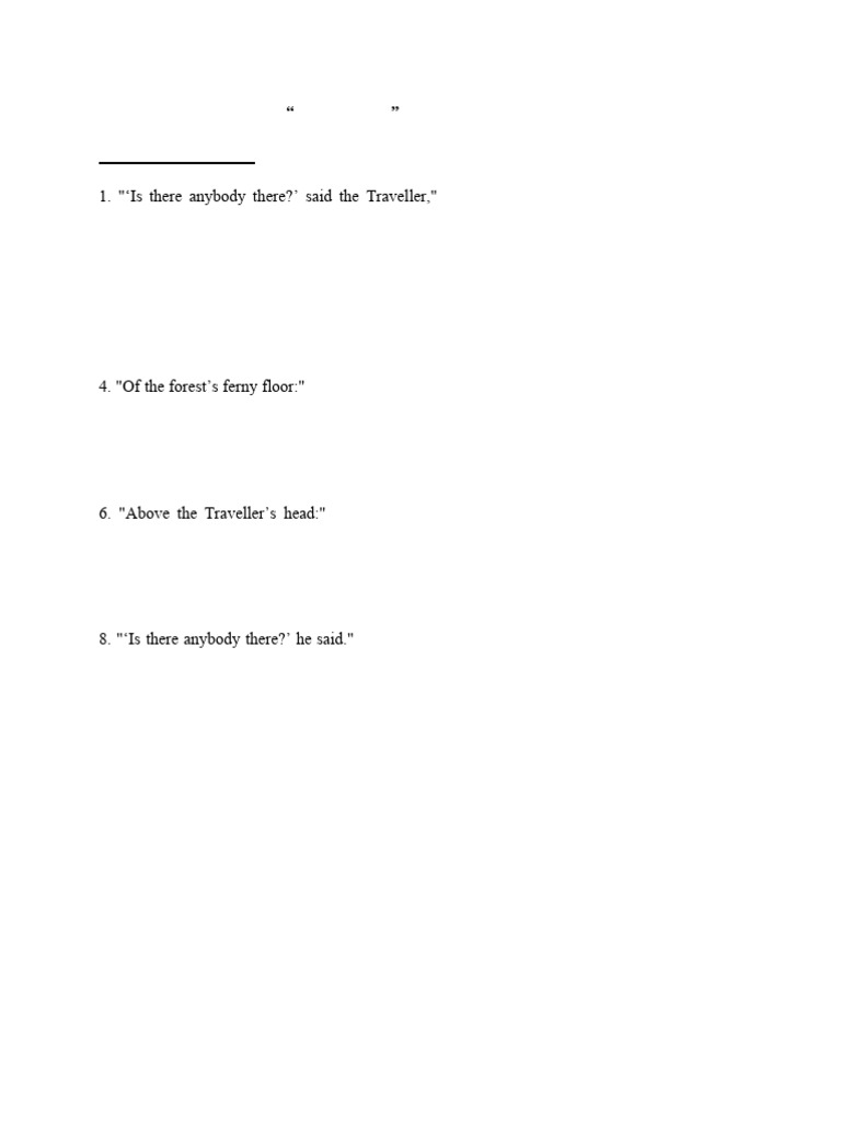"Analysis of Walter de la Mare's 'The Listeners'" | PDF | Poetry | Silence