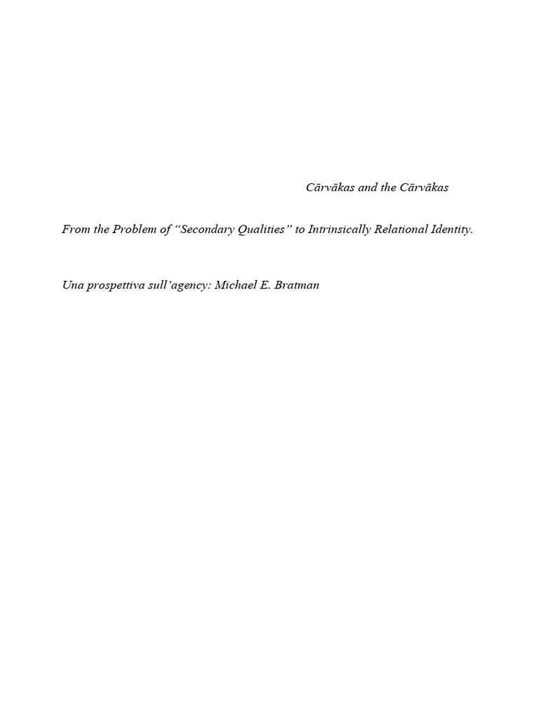 Ramkrishna Bhattacharya - Indian Materialism (Full Journal) | PDF | Reality | Materialism