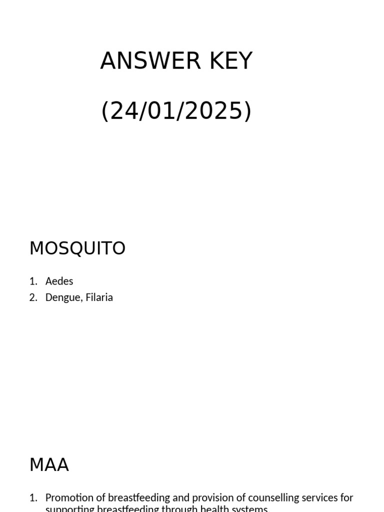 Answer Key Spots 25 | PDF | Medical Specialties | Health Sciences