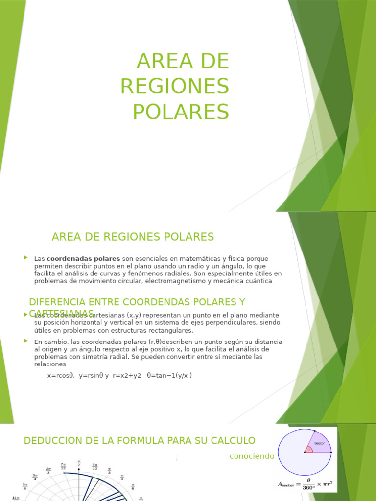 Aplicaciones de Coordenadas Polares en Matemáticas | PDF | Sistema ...