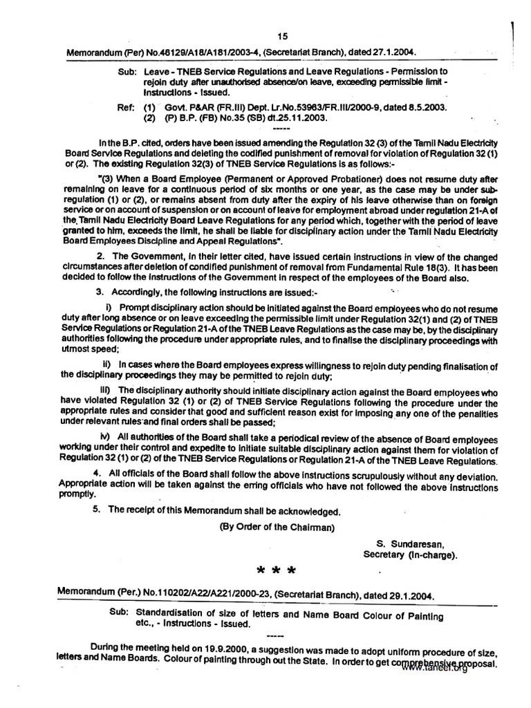 Unauthorized Absence Memo | PDF