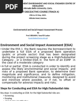 Iucn Esms Esia Guidance Note | PDF | Environmental Impact Assessment | Risk