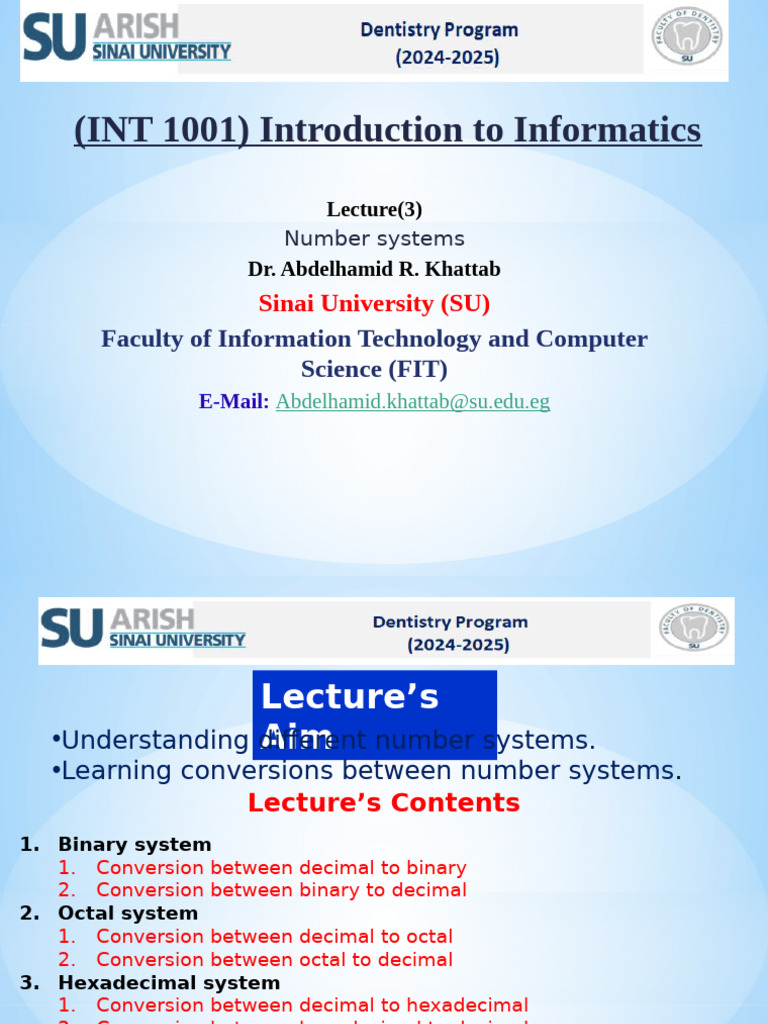 Understanding Number Systems and Conversions | PDF | Mathematics | Numbers