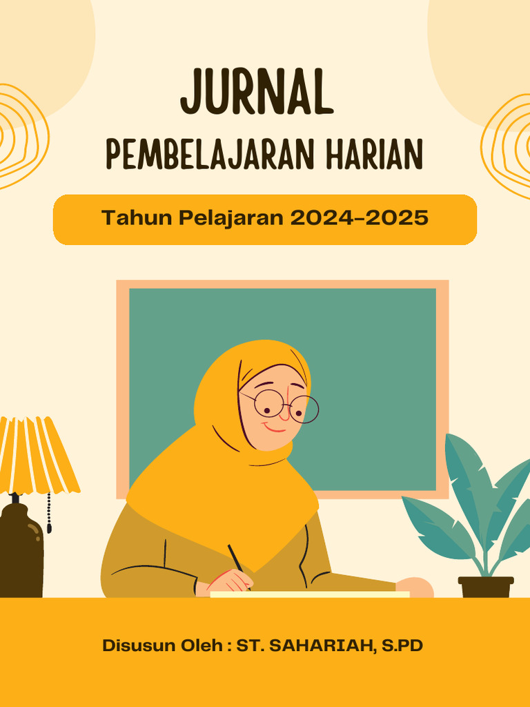 Kuning Ilustrasi Sampul Jurnal Pembelajaran Harian Siswa | PDF
