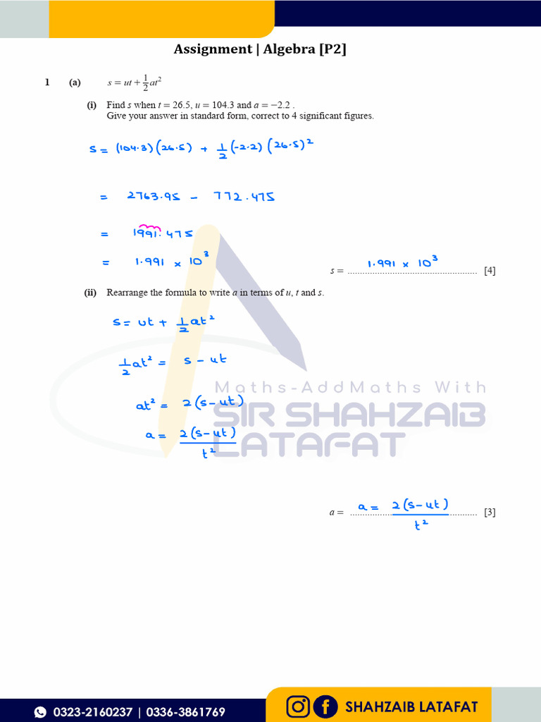 Assignment 14 - Algebra (P2 - Solved) | PDF | Discrete Mathematics | Elementary Mathematics