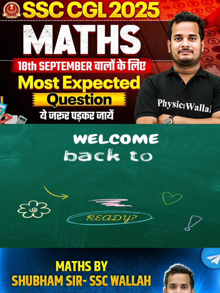 12 SSC Maths Mock Test Questions by Shubham Sir | PDF
