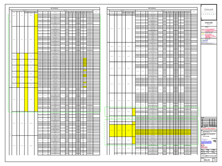 VRF System Schedule and Specifications | PDF | Room | Interior Design