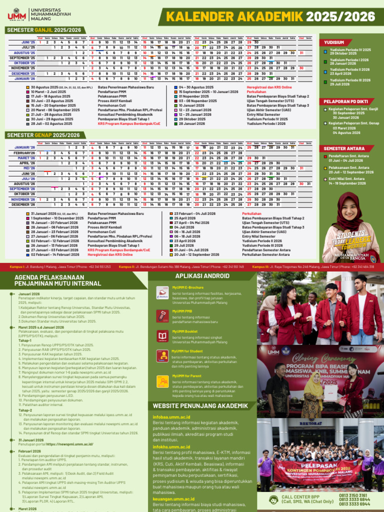 Kalender Akademik UMM 2025/2026 | PDF