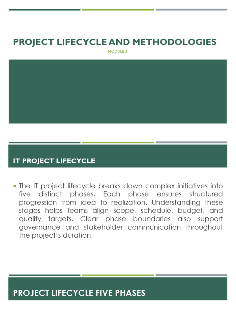 Module 3 Project Lifecycle and Methodologies | PDF | Agile Software ...