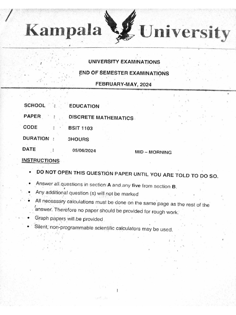 Discrete Maths Papers | PDF