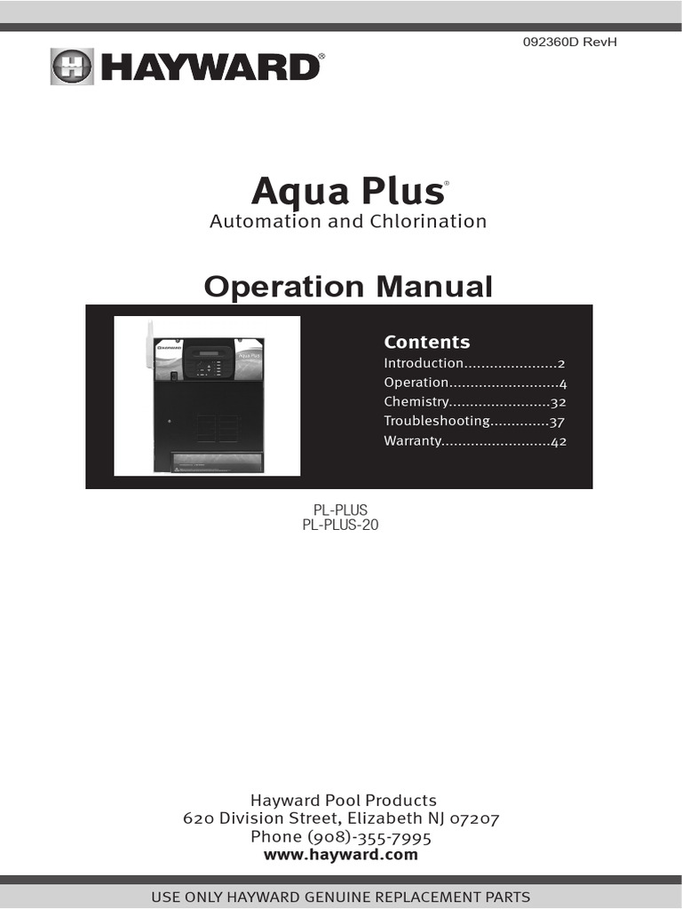 Aqua Plus Operation Manual | PDF | Base Station | Wireless