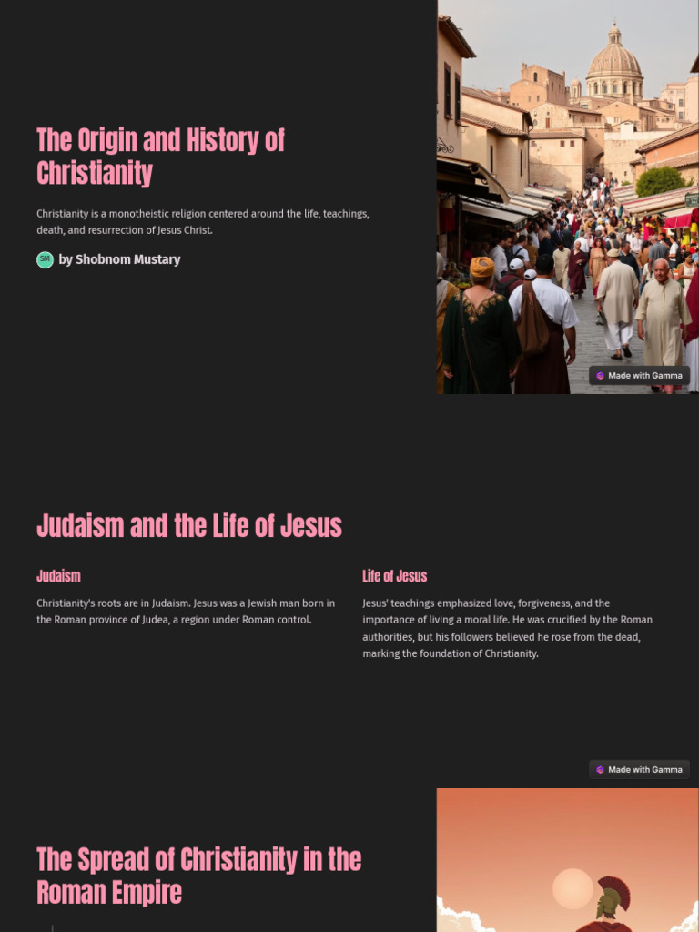 The Origin and History of Christianity | PDF