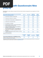 PHQ-8 Depression Questionnaire PDF | PDF