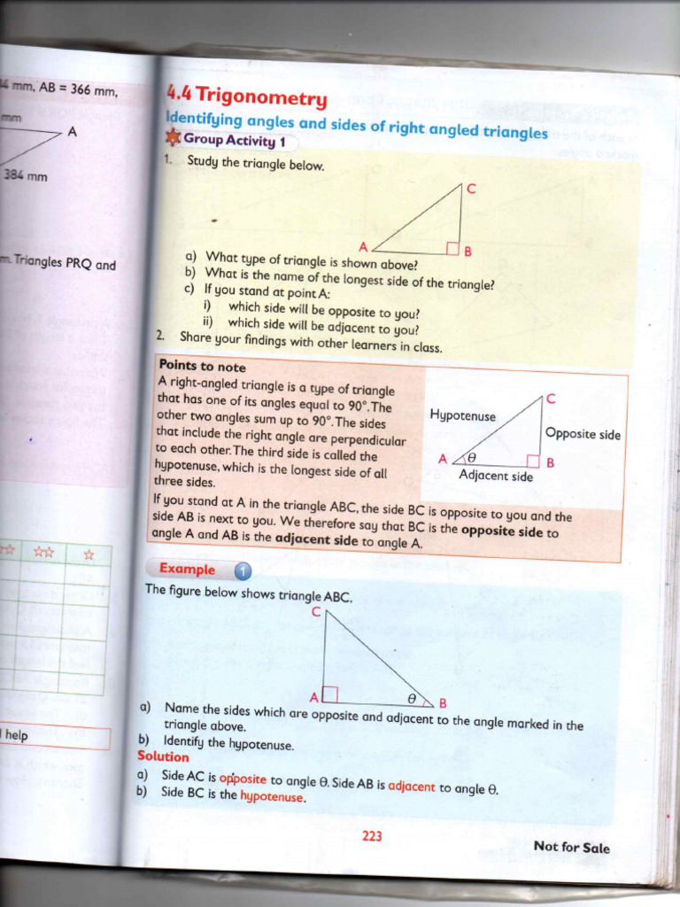 Grade Nine Trigonometry | PDF