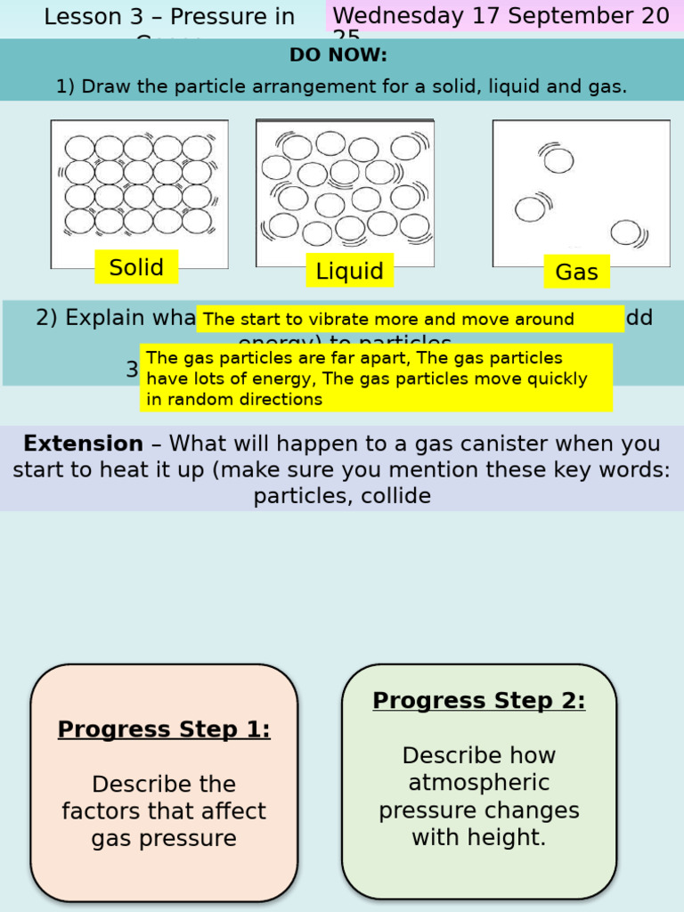 Effects of Heating Gas on Pressure | PDF | Gases | Water