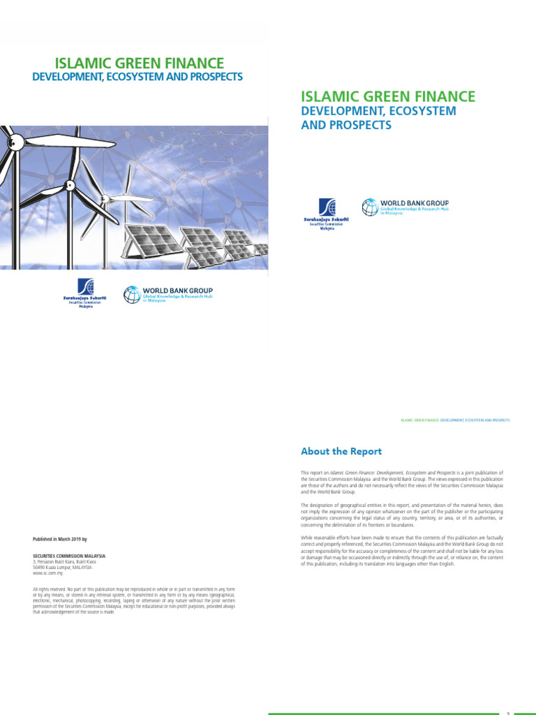 World Bank Document | PDF | Sustainability | Islamic Banking And Finance