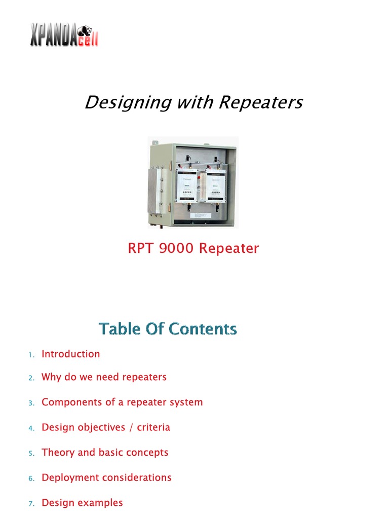 Designing With Repeaters 4 | PDF | Antenna (Radio) | Bandwidth (Signal ...