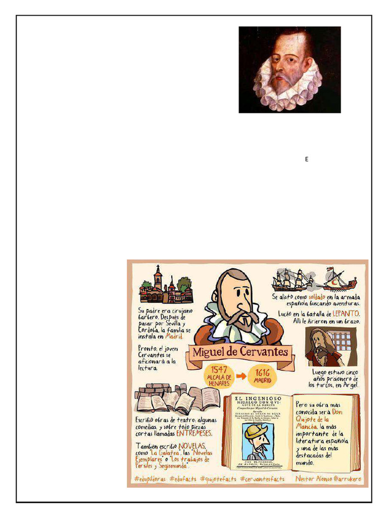Vida y obra de Miguel de Cervantes | PDF