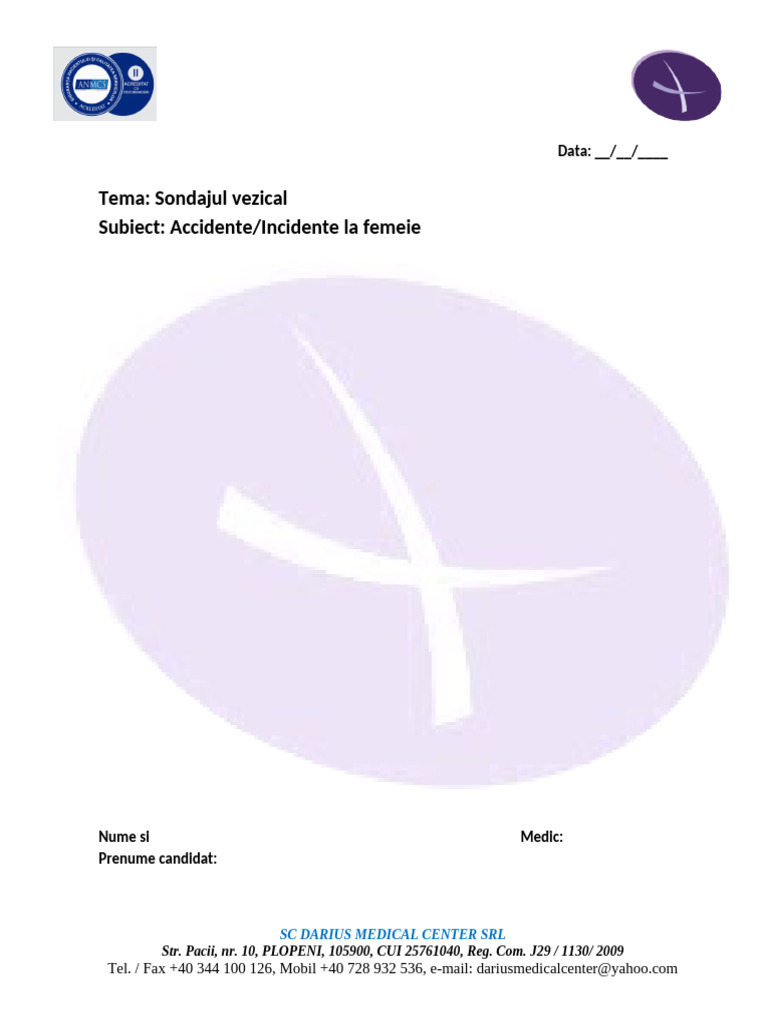 Sondajul Vezical | PDF